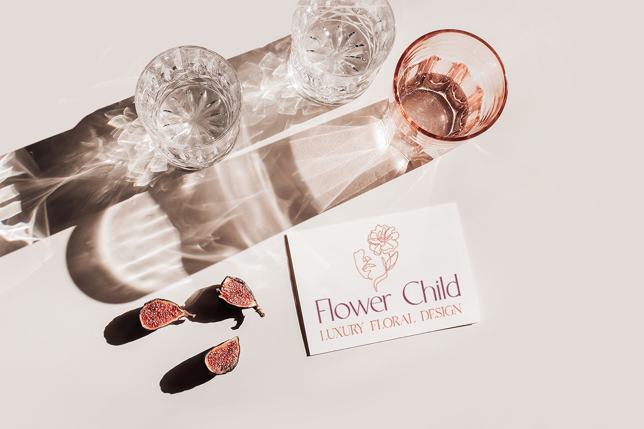 Flower Child Branding | Luxury Floral Design - pressandpalm.com